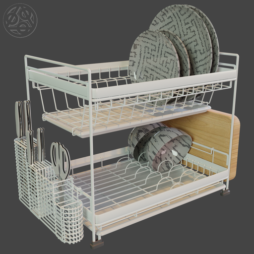 BlenderKit | Download the FREE Drying Rack by DJH model