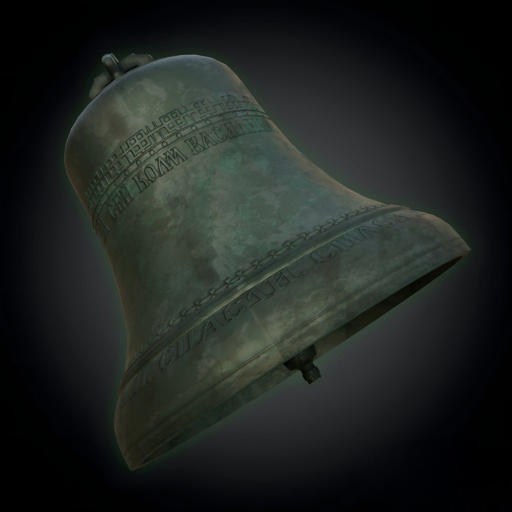 Vintage Bronze Church Bell | Historic Buildings models | BlenderKit