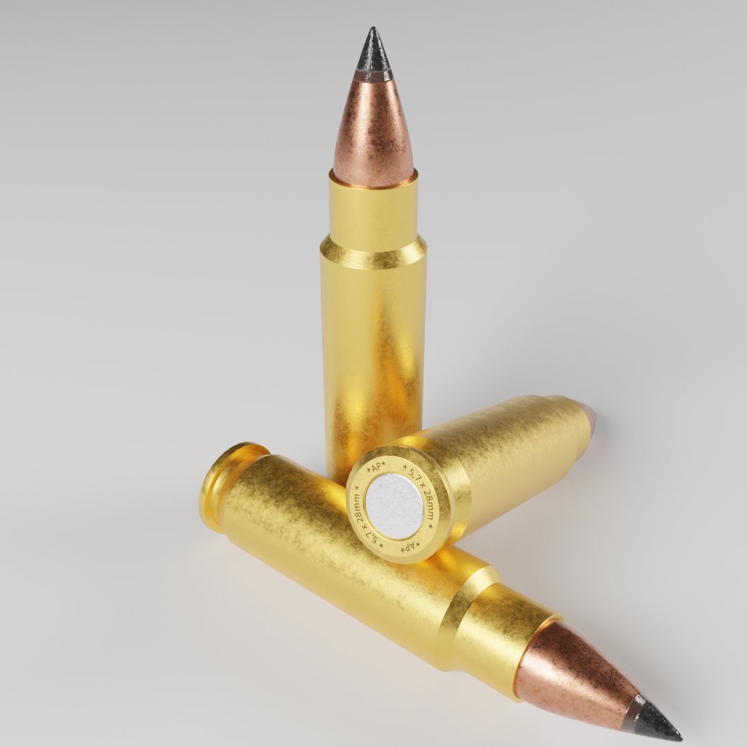 5.7x28mm | FREE Military models | BlenderKit