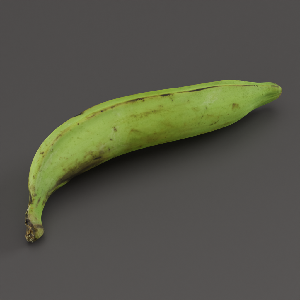 Green Banana 2 | Fruit & Vegetables models | Blendkit