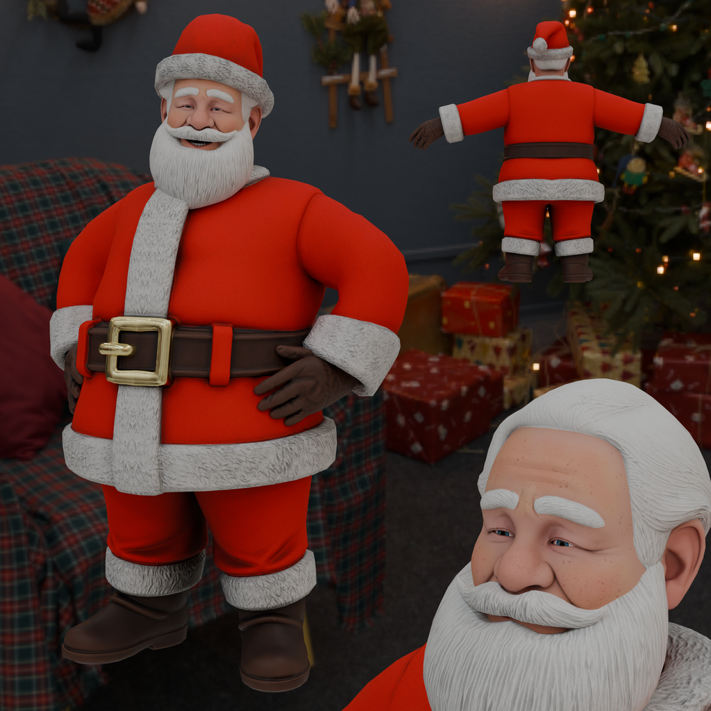 Santa | Men models | BlenderKit