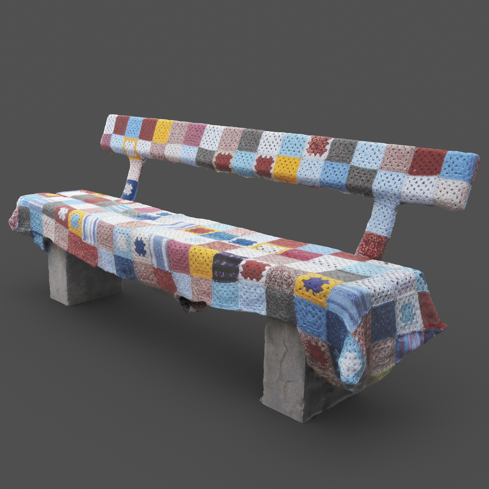 Bench scanned | Benches models | BlenderKit