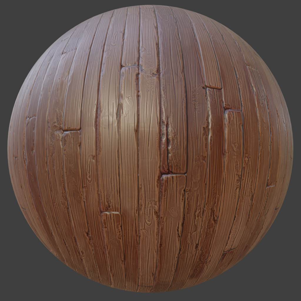 Stylized Wooden Planks | FREE floor materials | BlenderKit