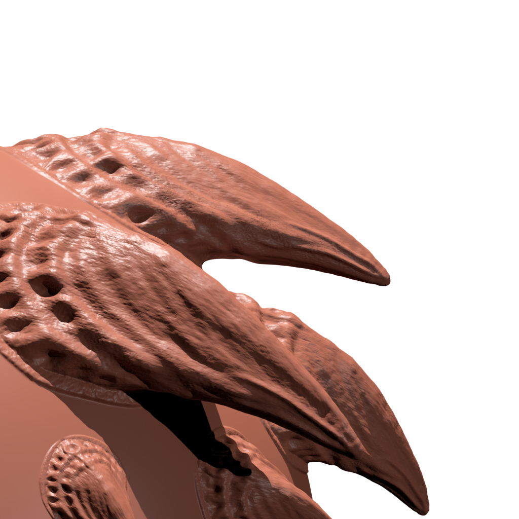 Dragon Horn Two | Animal / Creature Tail & Horns brushes | BlenderKit