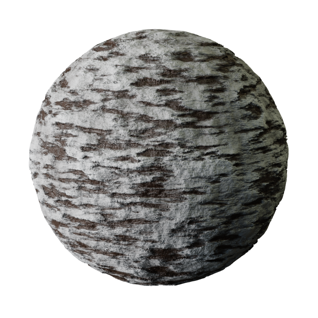 Procedural White Tree Bark | FREE organic materials | BlenderKit