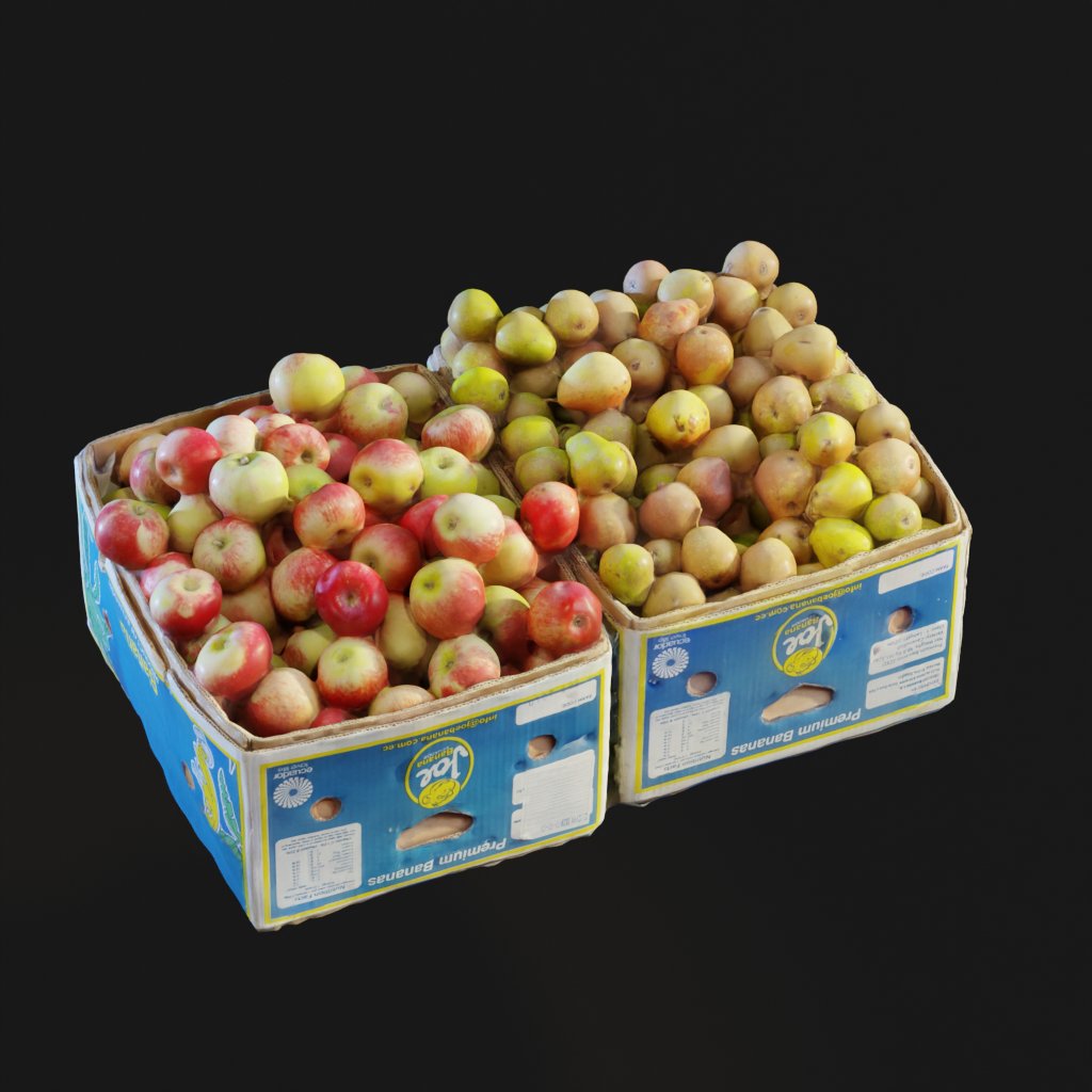 Market Apple Boxes | FREE Beverages models | BlenderKit