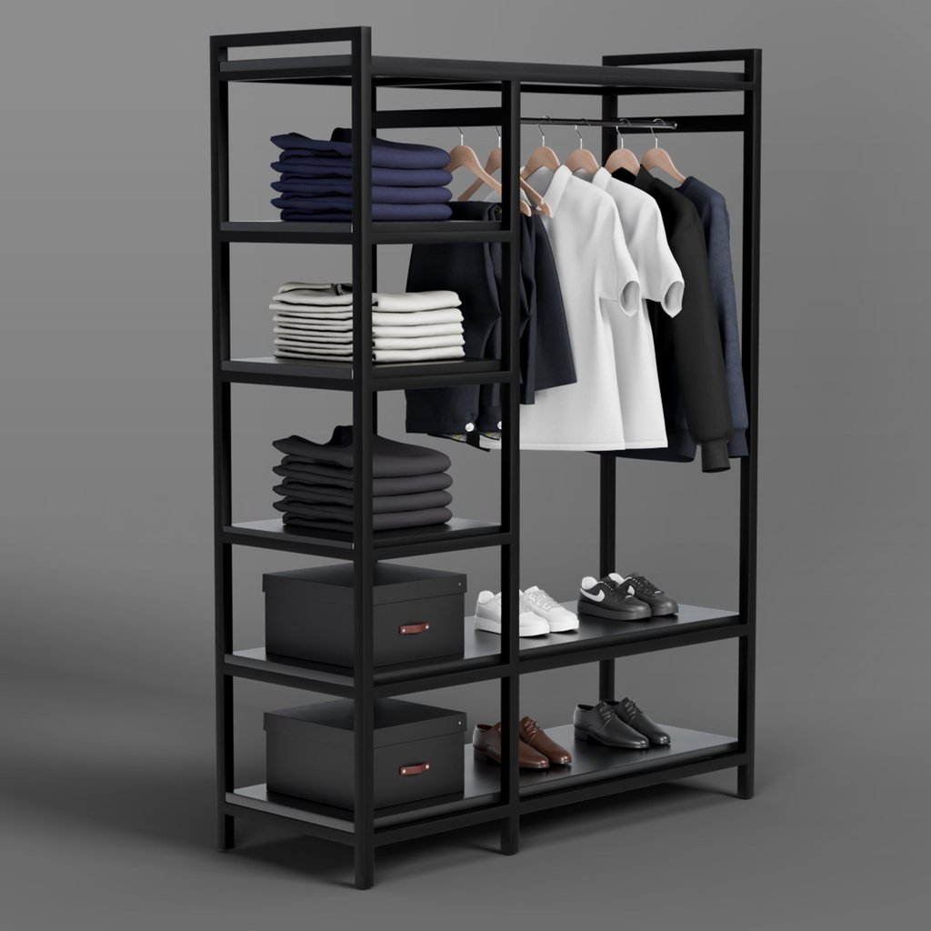 Men Closet - Decoration set | Wardrobes models | BlenderKit