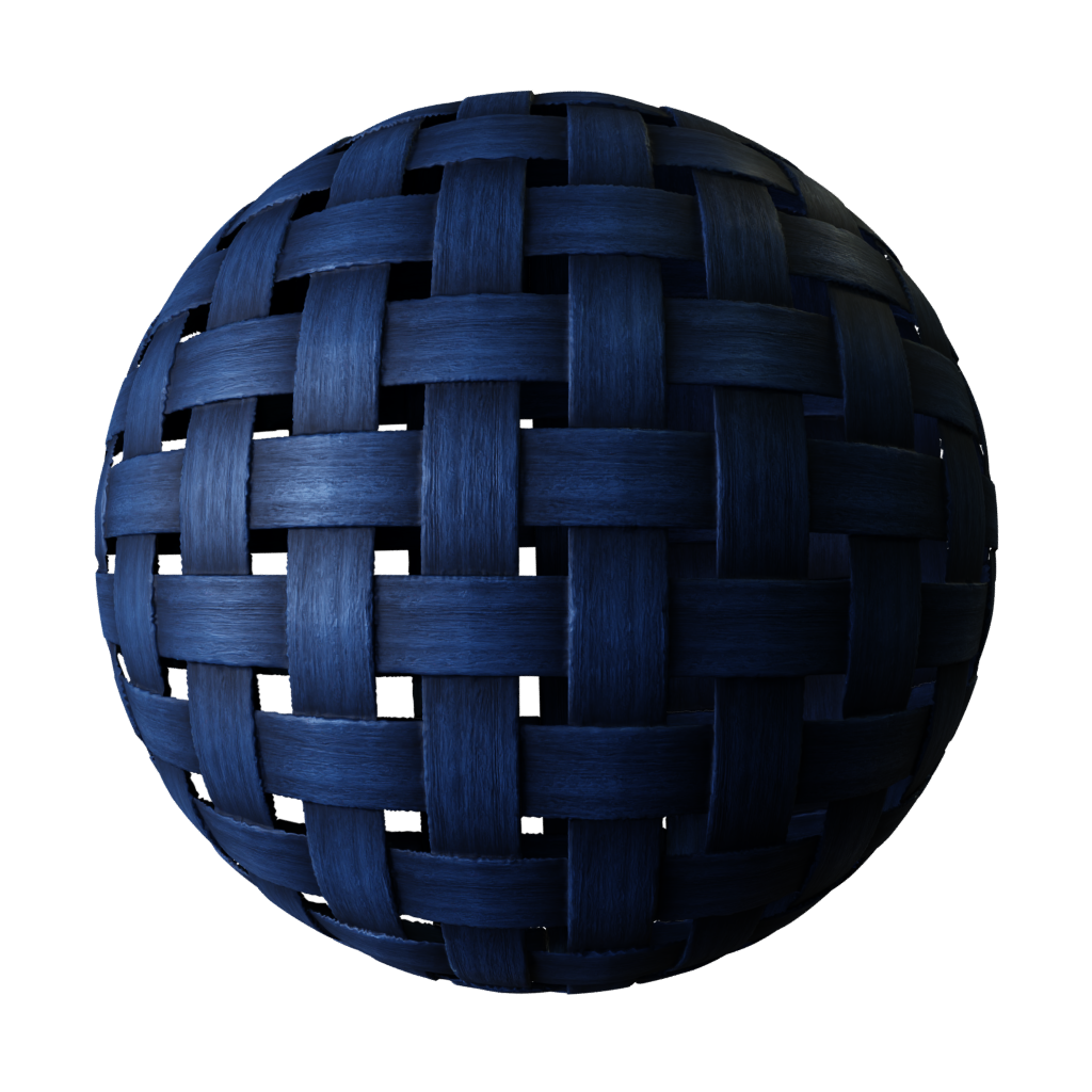 BlenderKit | Download the FREE Rattan Weave Blue material