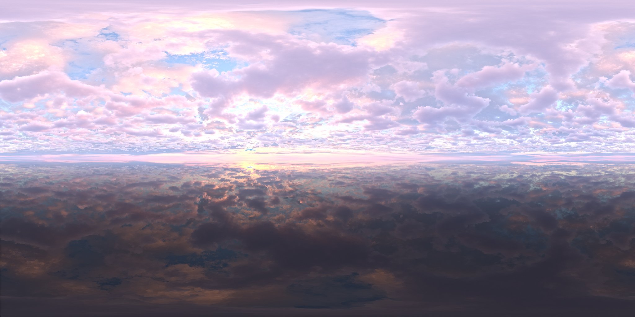 Morning sky scattered clouds | Nature HDRis | BlenderKit
