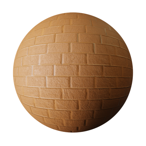 Light Orange Brick | FREE bricks materials | BlenderKit