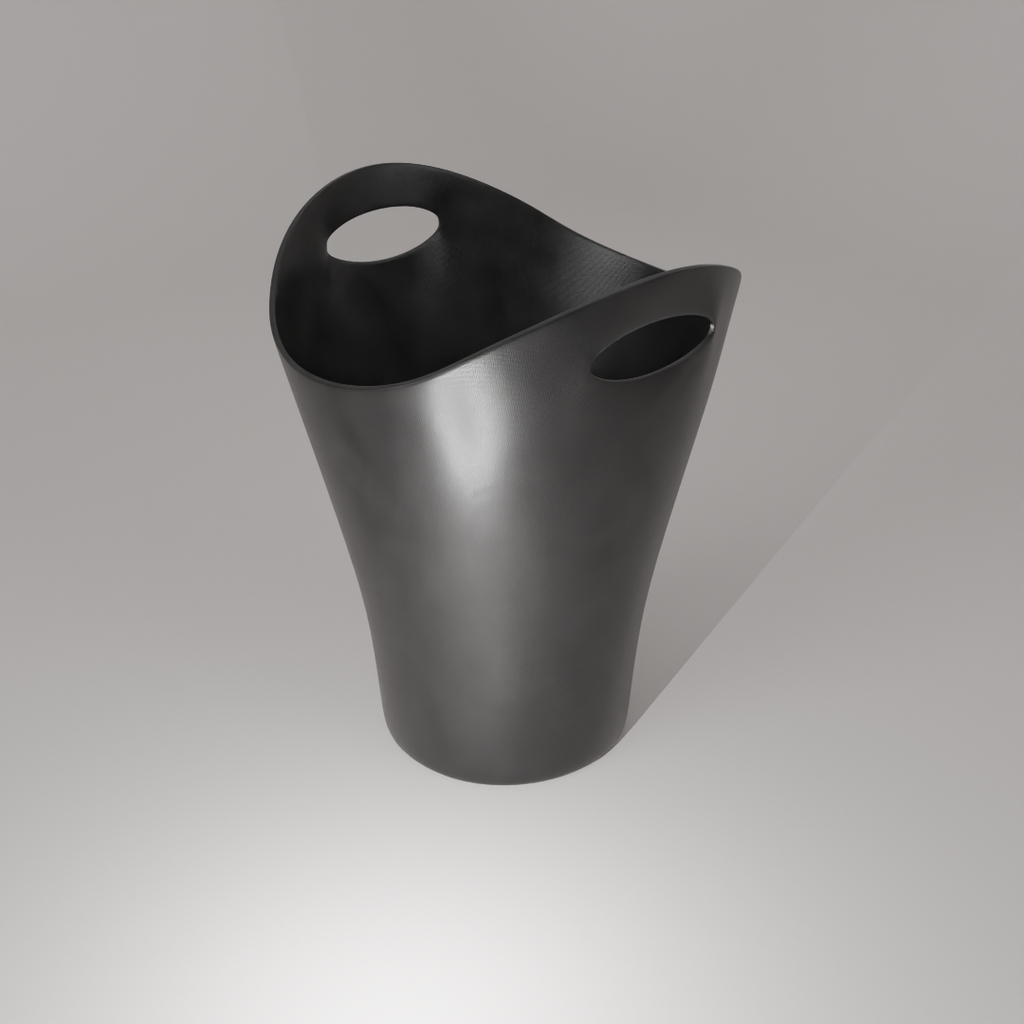 Umbra Garbino Trash Can Black | Miscellaneous models | BlenderKit