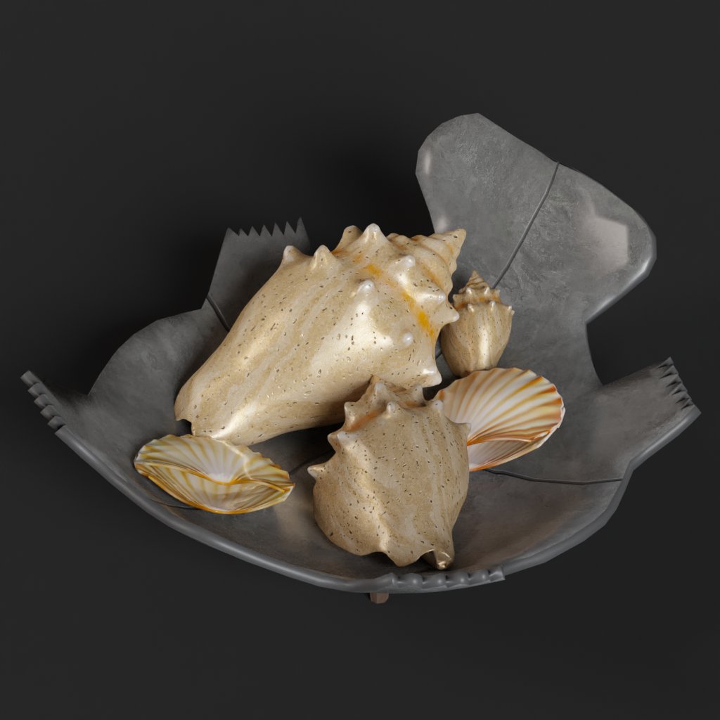Shells Decoration Set | FREE Decoration Sets models | BlenderKit