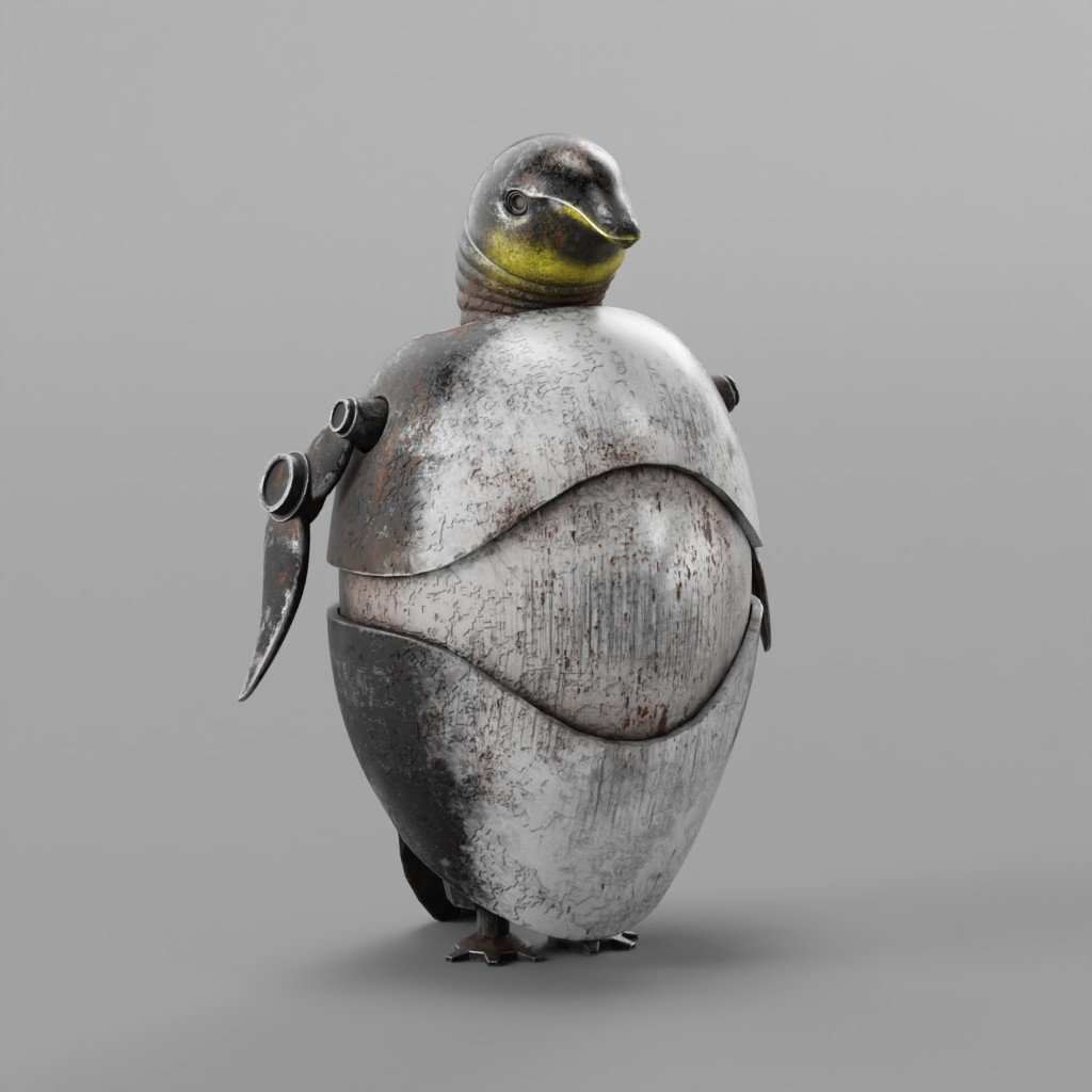 Robot Penguin | Robotics models | BlenderKit