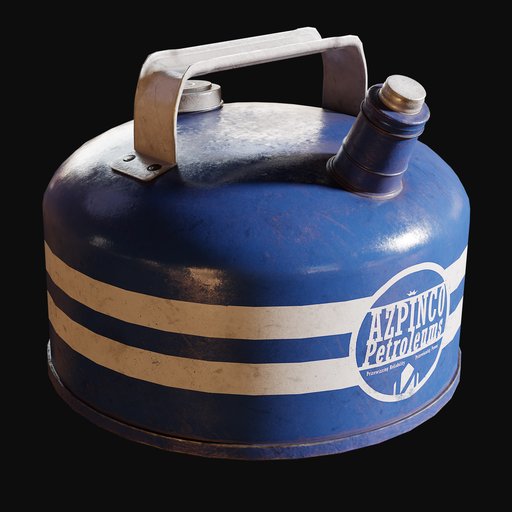 Kettle Style 1 Gallon Oil Can Branded | Containers models | BlenderKit
