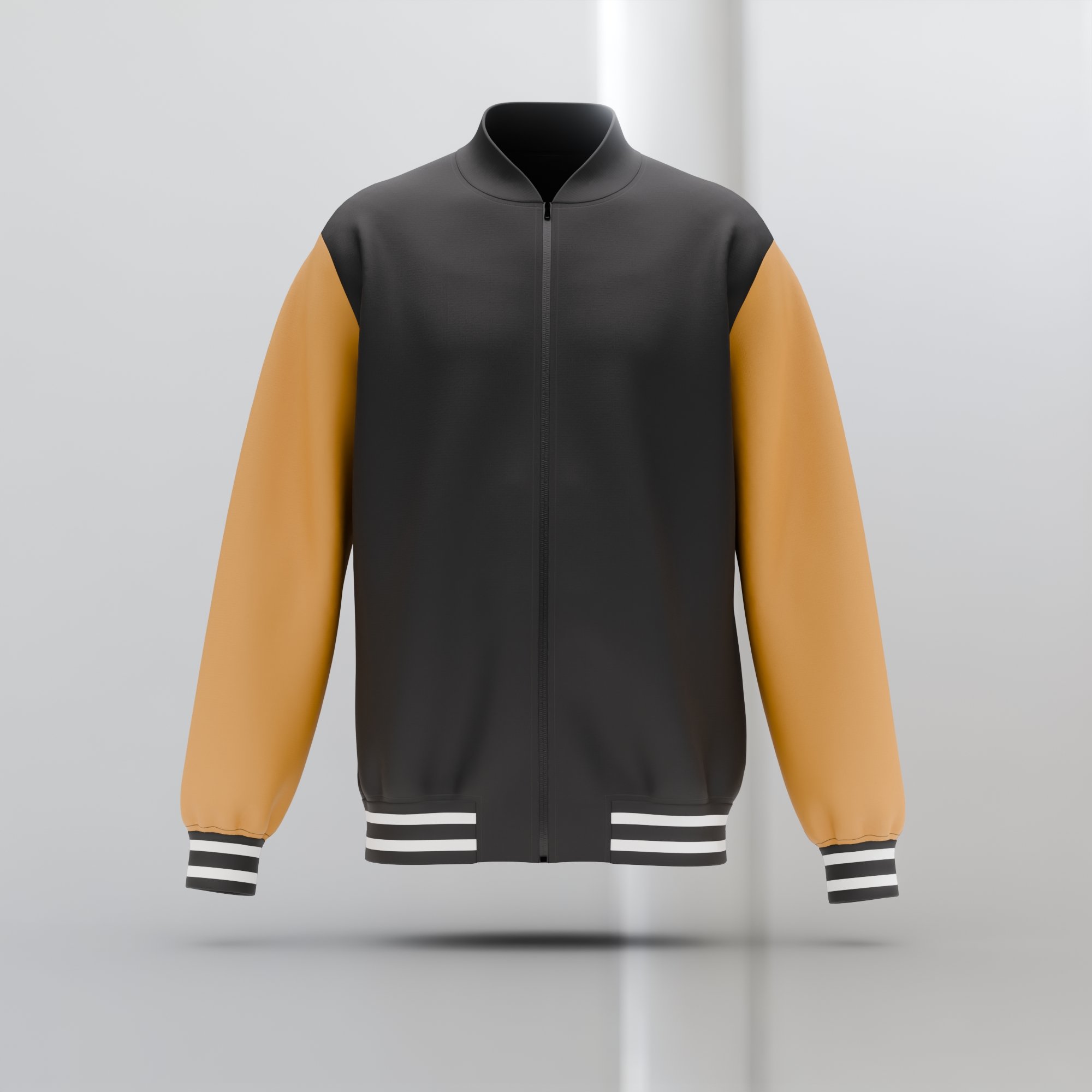 Loose Fit Knit Jacket Design | Man Clothing models | BlenderKit