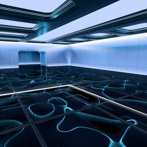 Futuristic Holo Car Showroom | FREE Interior scenes | BlenderKit