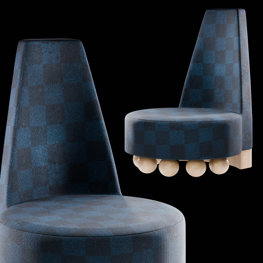 Moria Lounge Chair | FREE Armchairs models | BlenderKit