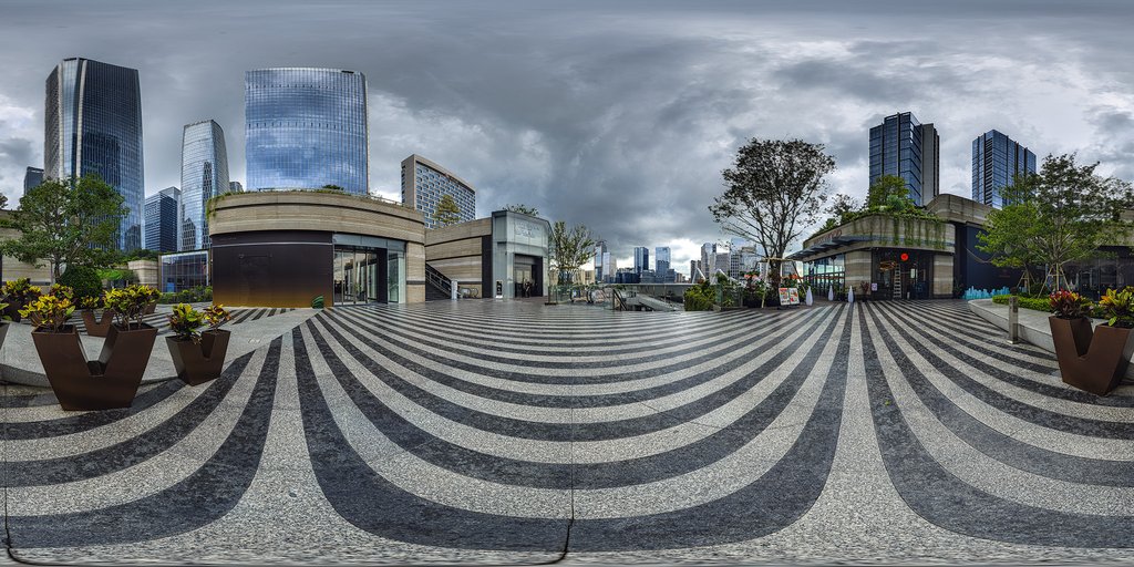 Cloudy square during the day | Nature HDRis | BlenderKit