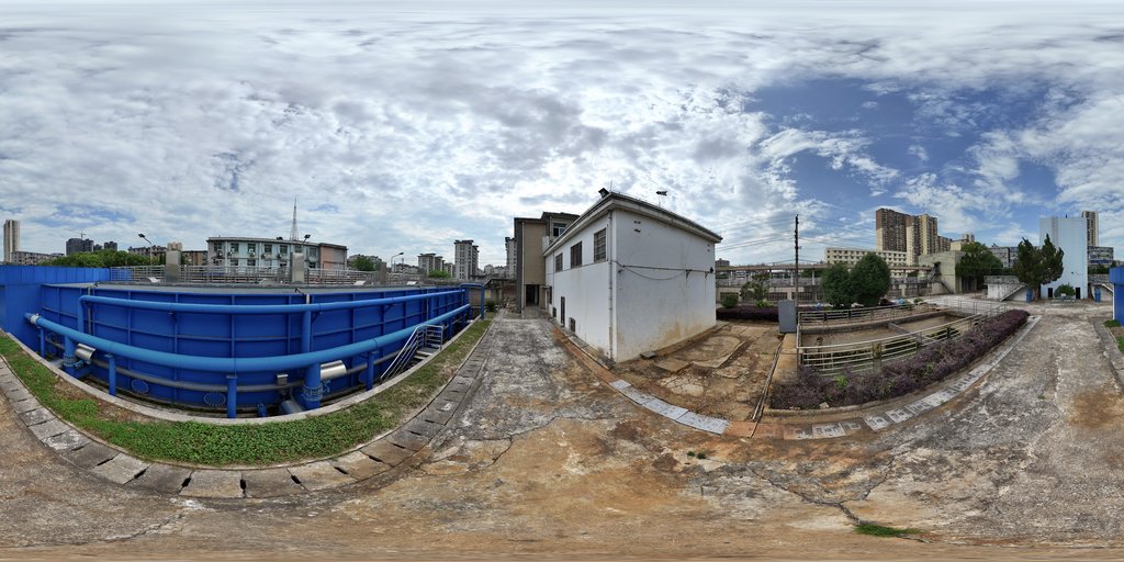 Bule Building Sky Cloudly | FREE Urban Elements HDRis | BlenderKit