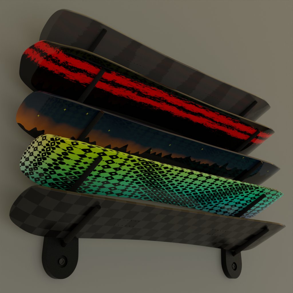 Snowboard Rack Display | FREE Miscellaneous models | BlenderKit
