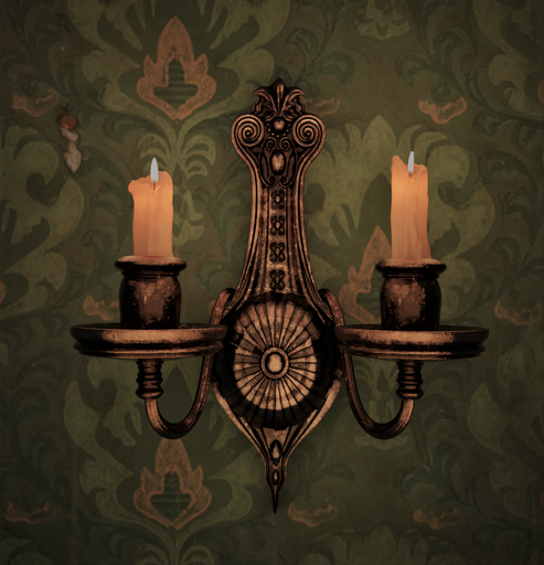Old Wall Candelabra | FREE Wall Light models | BlenderKit