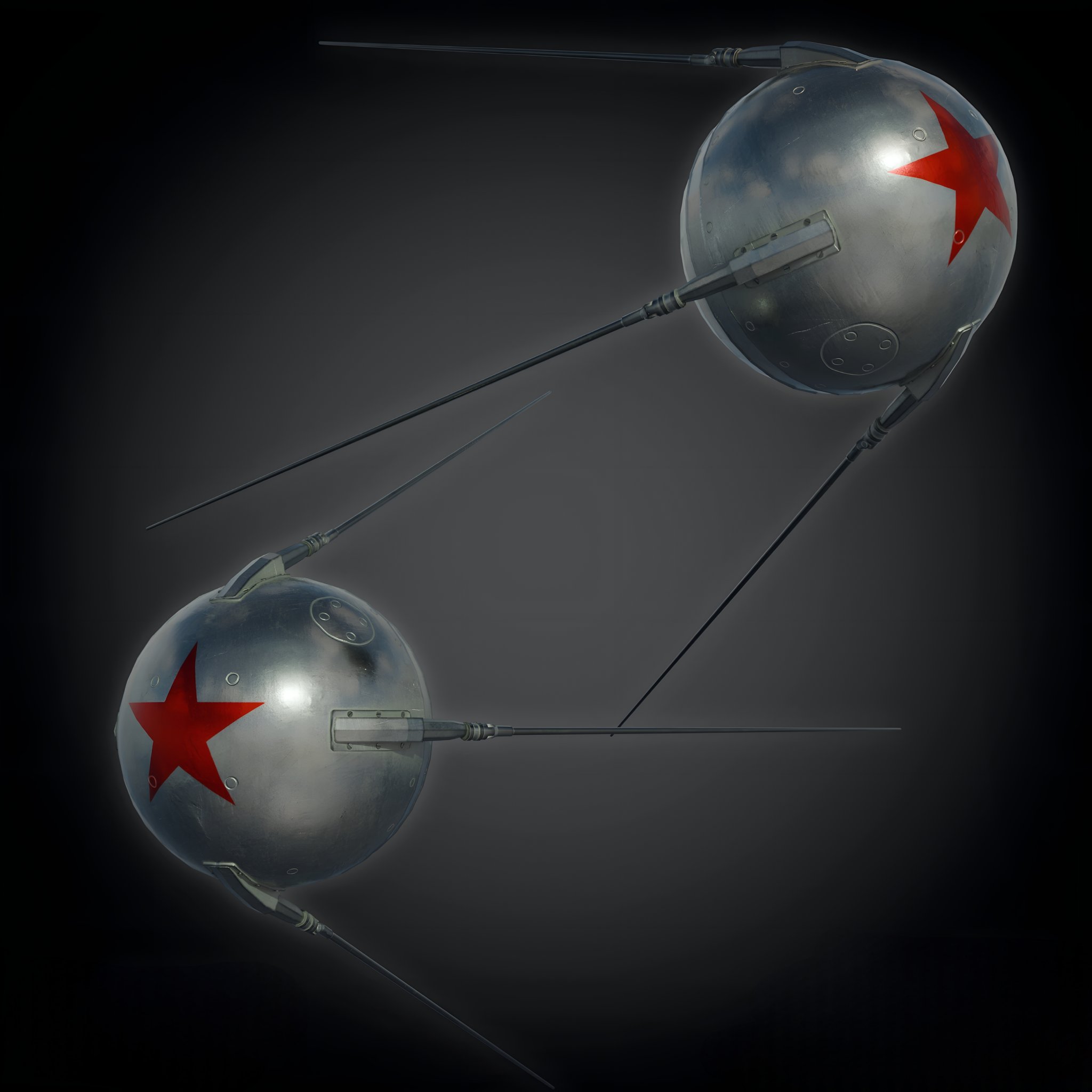 Sputnik - 1 USSR | Historic Buildings models | BlenderKit