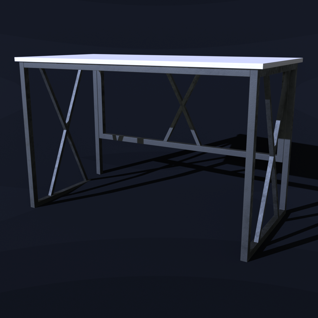 Wooden Office Table Medium | Office Tables models | BlenderKit