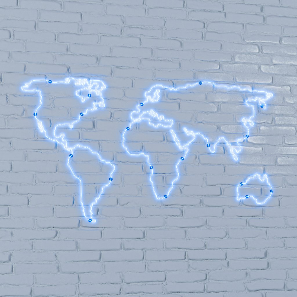 Neon light | Wall Light models | Blendkit