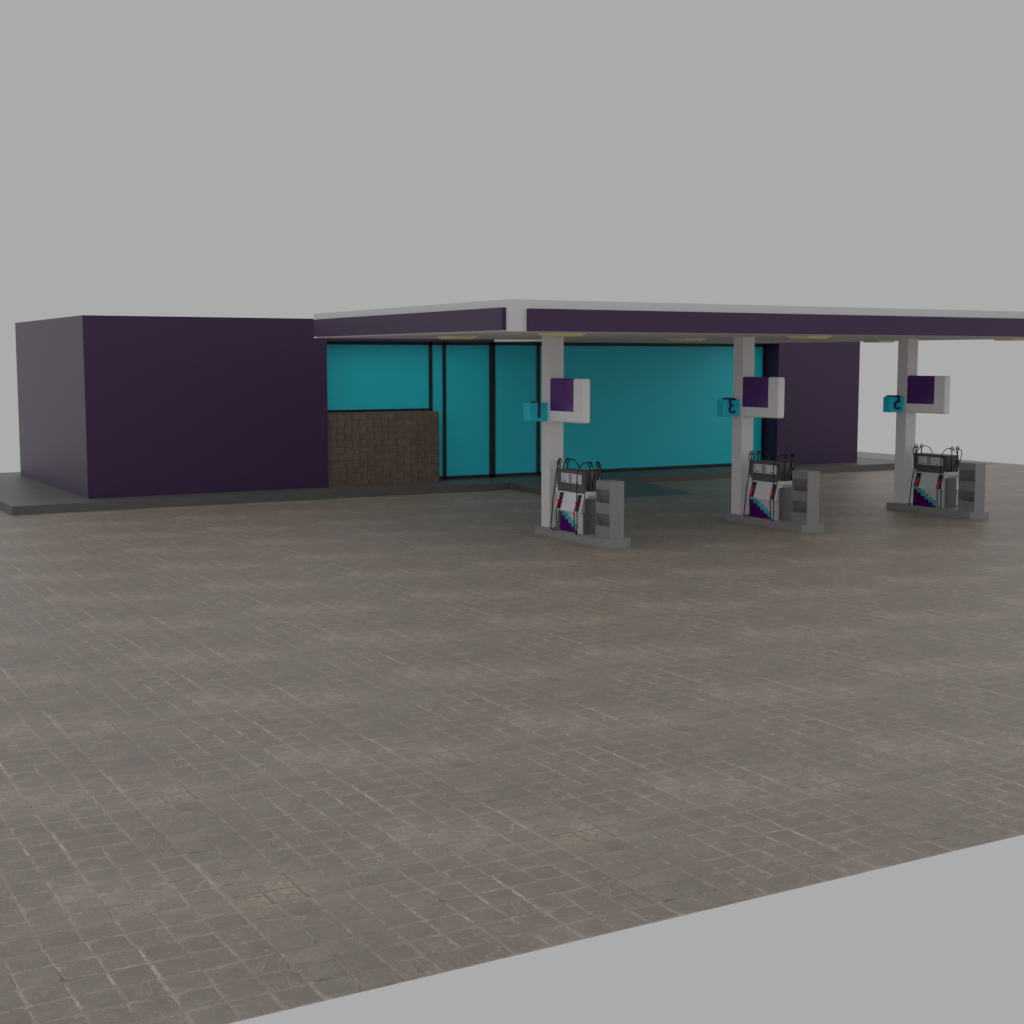 BlenderKit | Download the FREE Gas station model