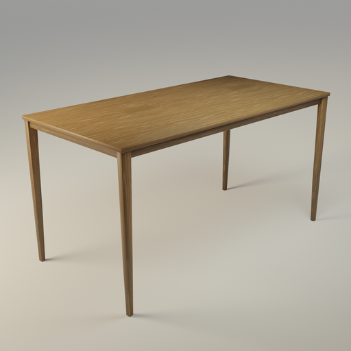 Wooden Table | Tables models | BlenderKit