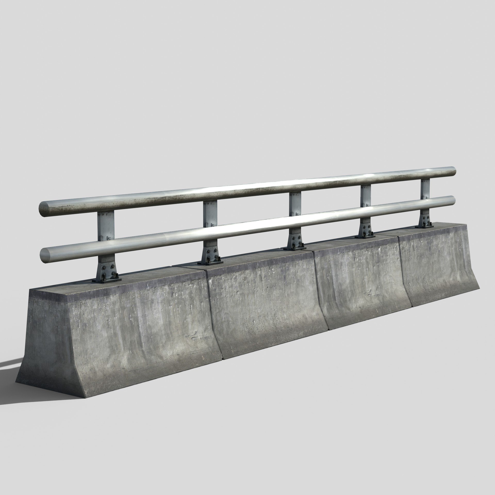 Concrete Road barrier rail seamless | Architectural Structures models ...