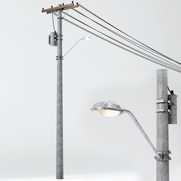 BlenderKit | Download the Electric Pole model
