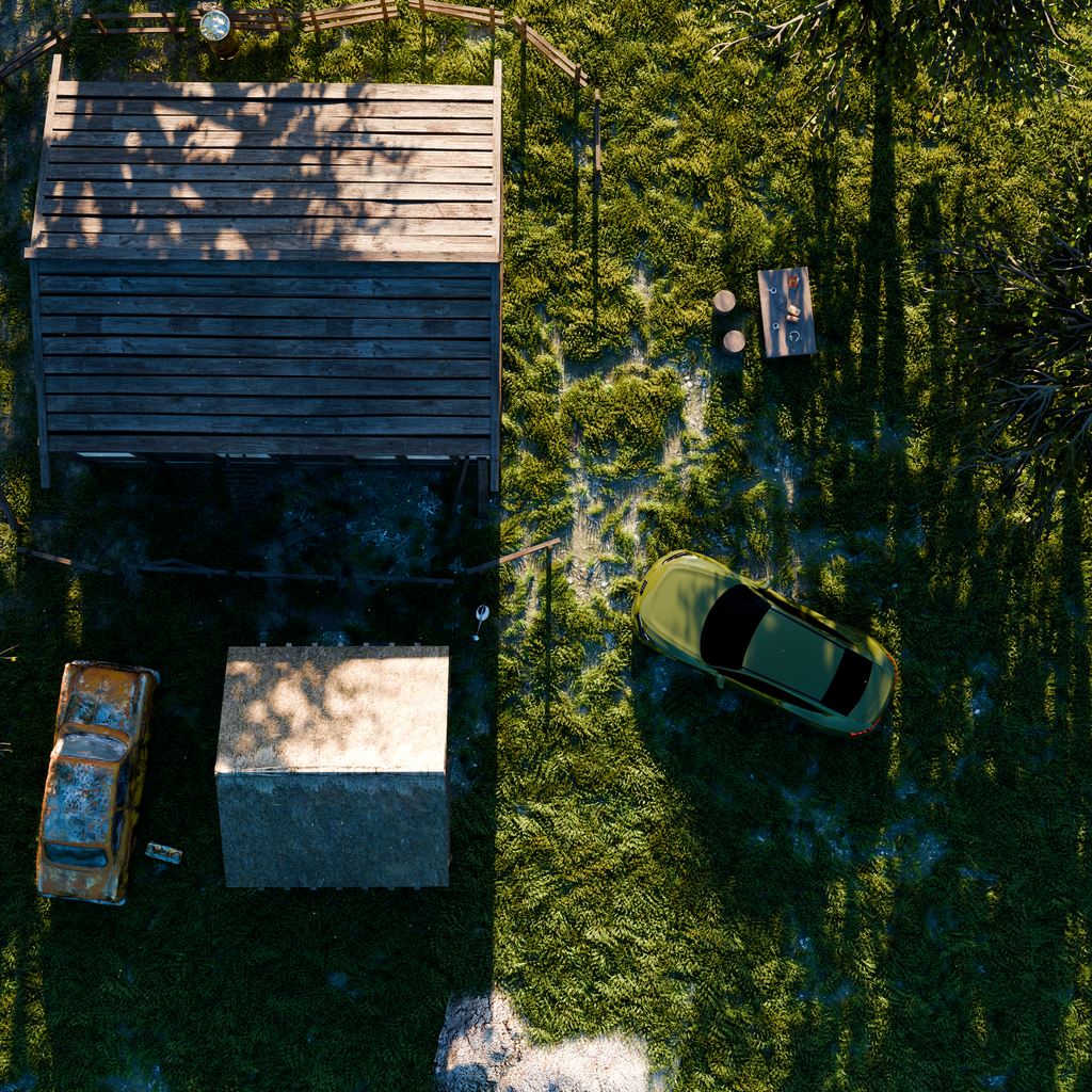 Nature Farmhouse Countryside | FREE Nature scenes | BlenderKit
