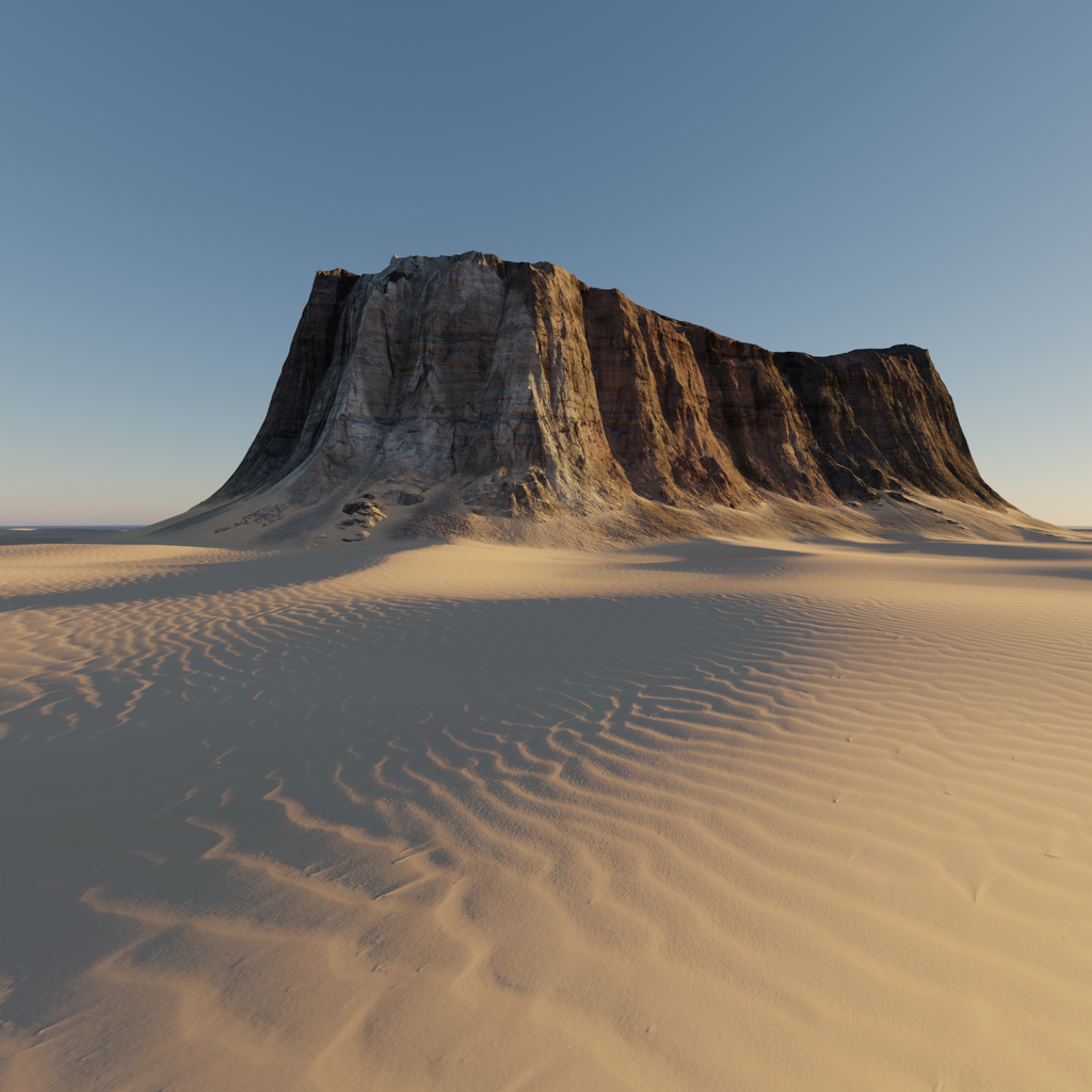 Desert Rock Canyon Landscape | Terrains models | BlenderKit