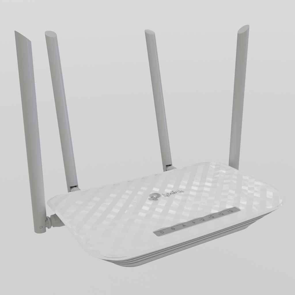 BlenderKit | Download the FREE Tplink router Archer C5 AC1200 model