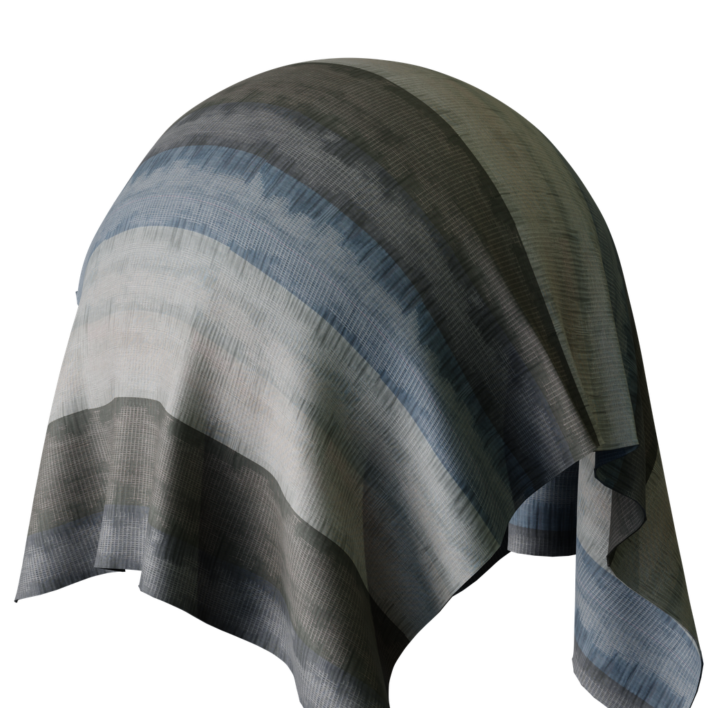 Stripe Blue Sheer | FREE Sheer Fabric 3D Materials materials | BlenderKit