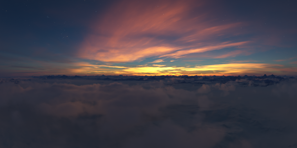 Twilight Aerial Snow Landscape | Landscapes HDRis | BlenderKit