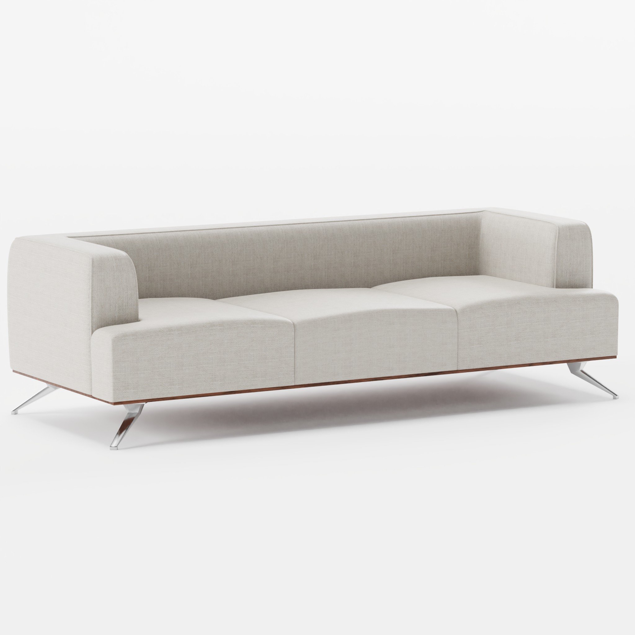 Sofa 3 seater small | FREE Sofas models | BlenderKit