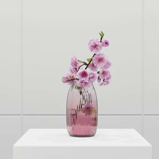 Sakura Stem Vase | Vases models | BlenderKit