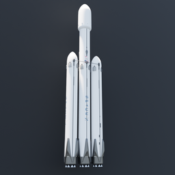 Falcon Heavy Rocket | Spacecraft models | BlenderKit