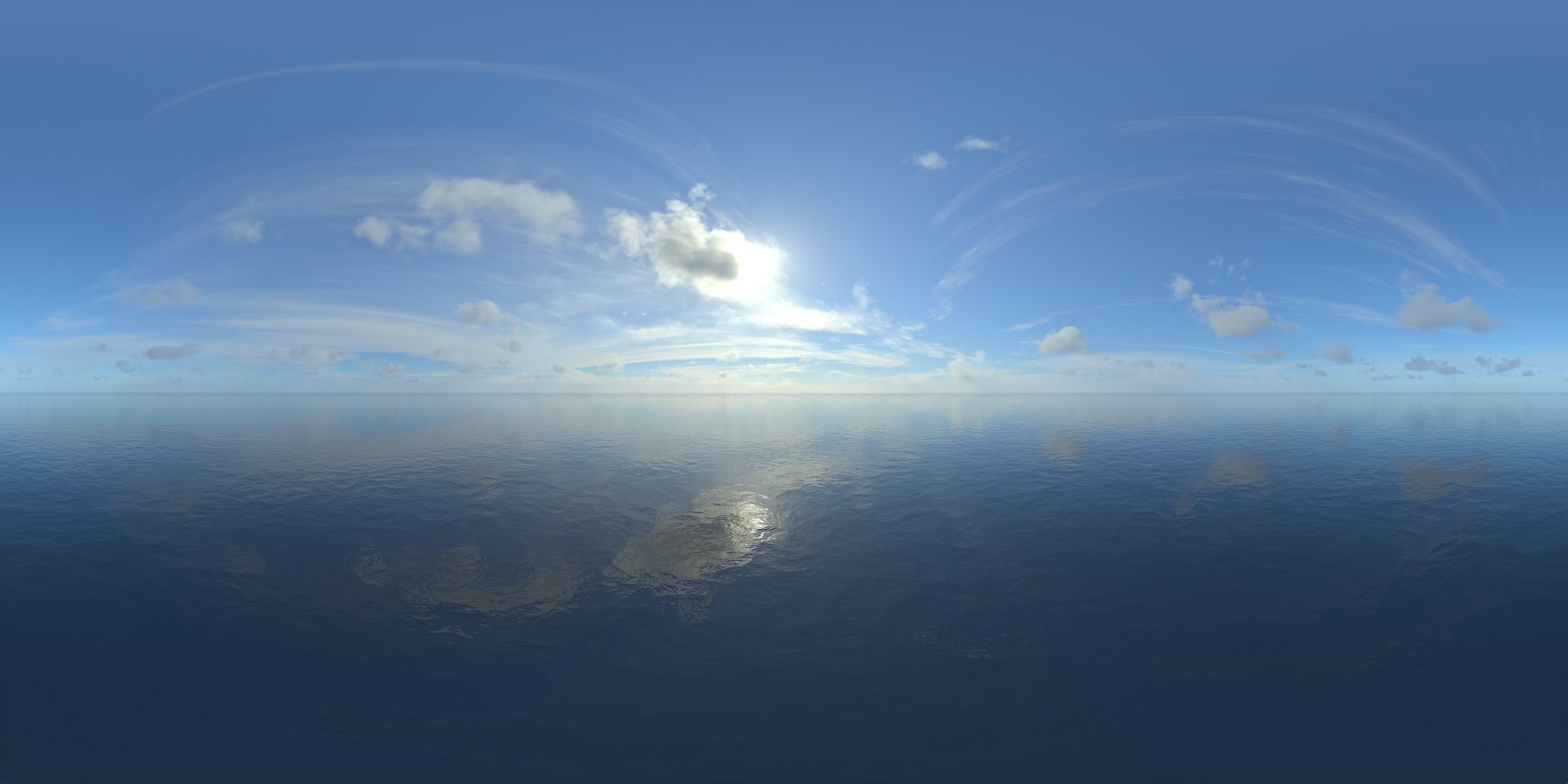 Beautiful weather above the ocean | FREE Landscapes HDRis | BlenderKit