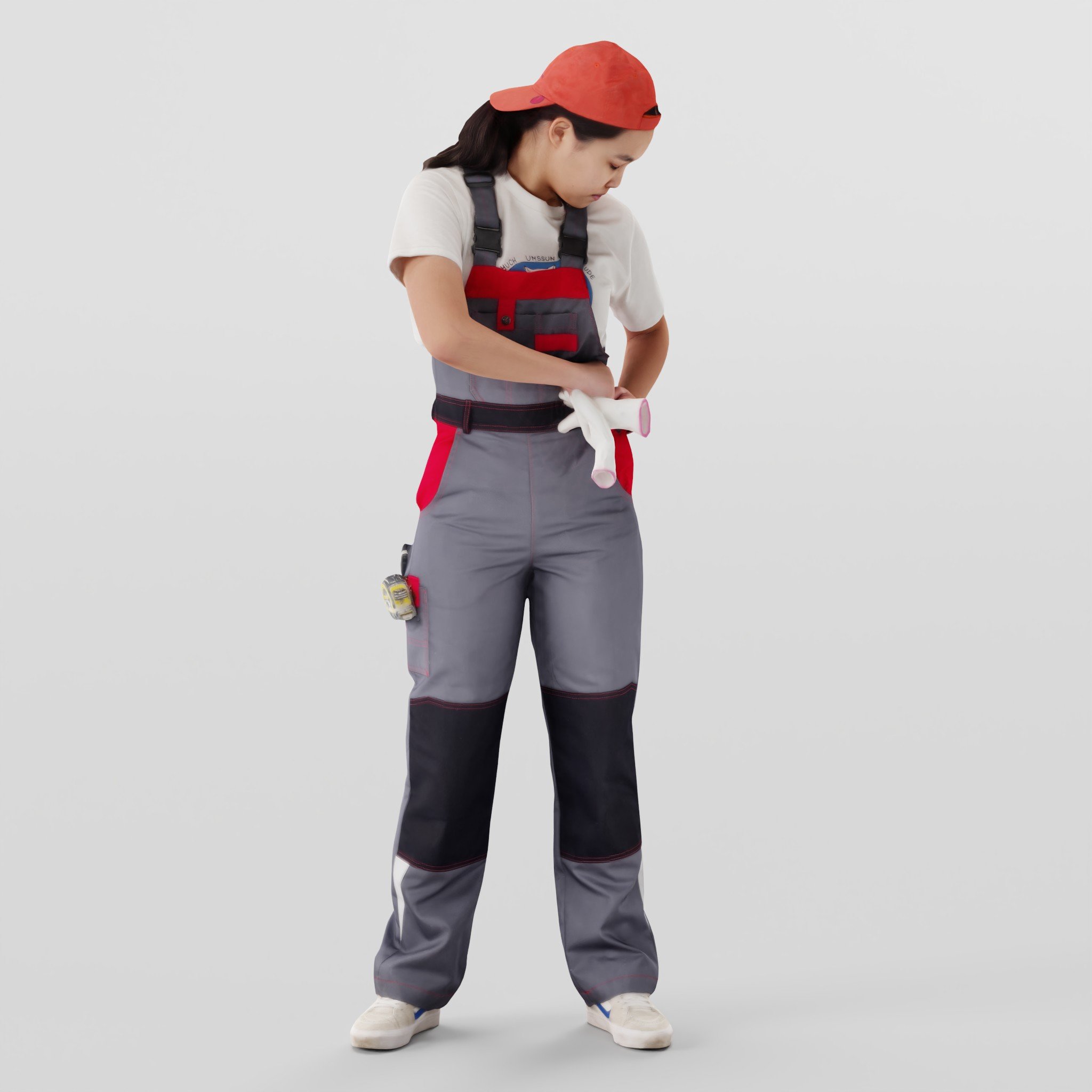 At the Construction Site | Women models | BlenderKit