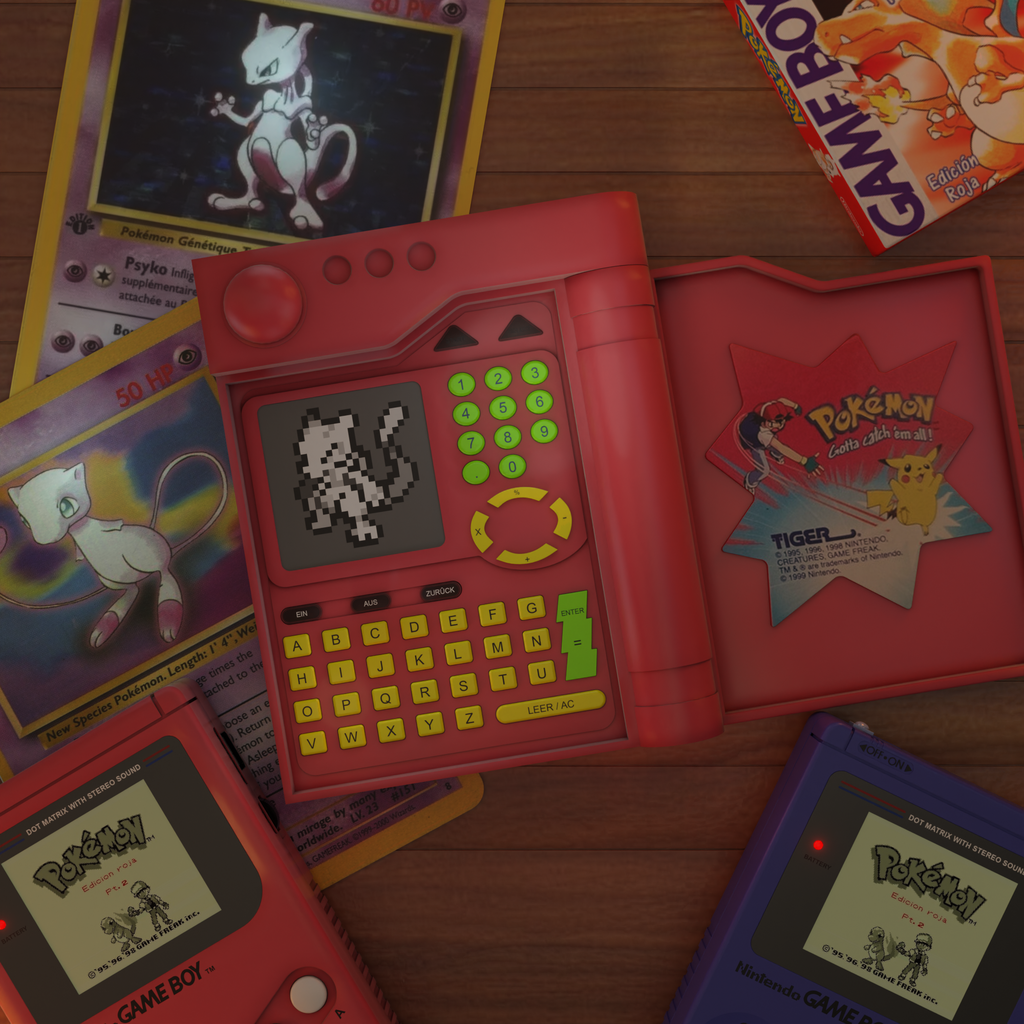 Scene Game Boy Pokemon Red MewTwo | Gaming scenes | BlenderKit