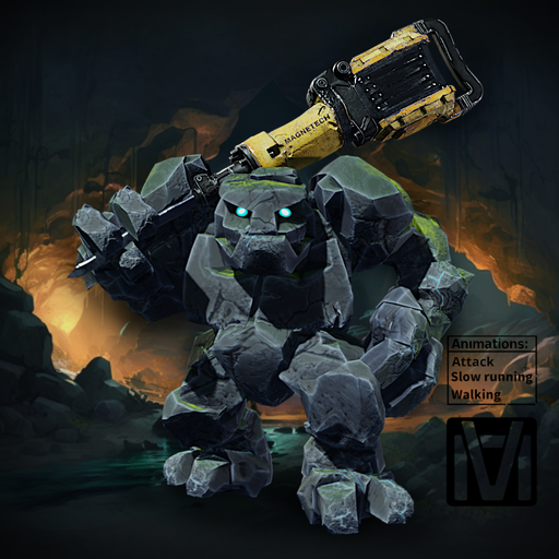 Stone Golem | FREE 3D Humanoids models | BlenderKit