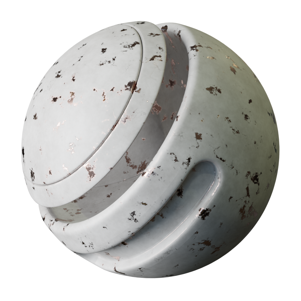 Blue damaged metal paint | FREE metal materials | BlenderKit