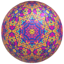 Mandala 25 | FREE tiles materials | BlenderKit