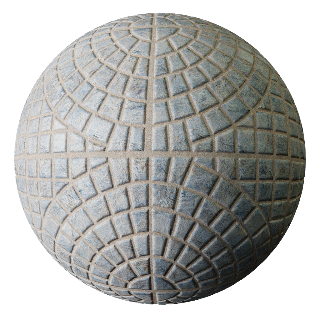 Circular Paving Pale Slate | FREE paving materials | BlenderKit