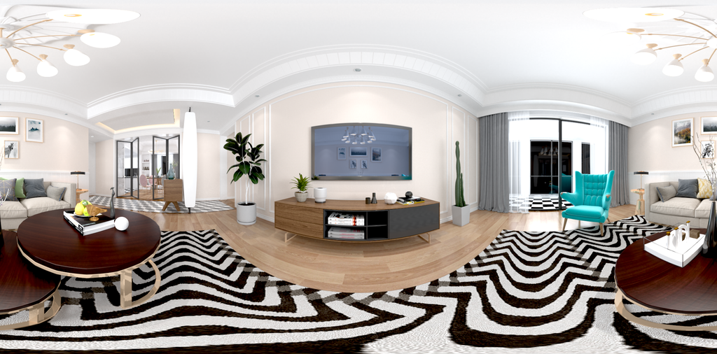 Living room | FREE Interiors HDRis | BlenderKit