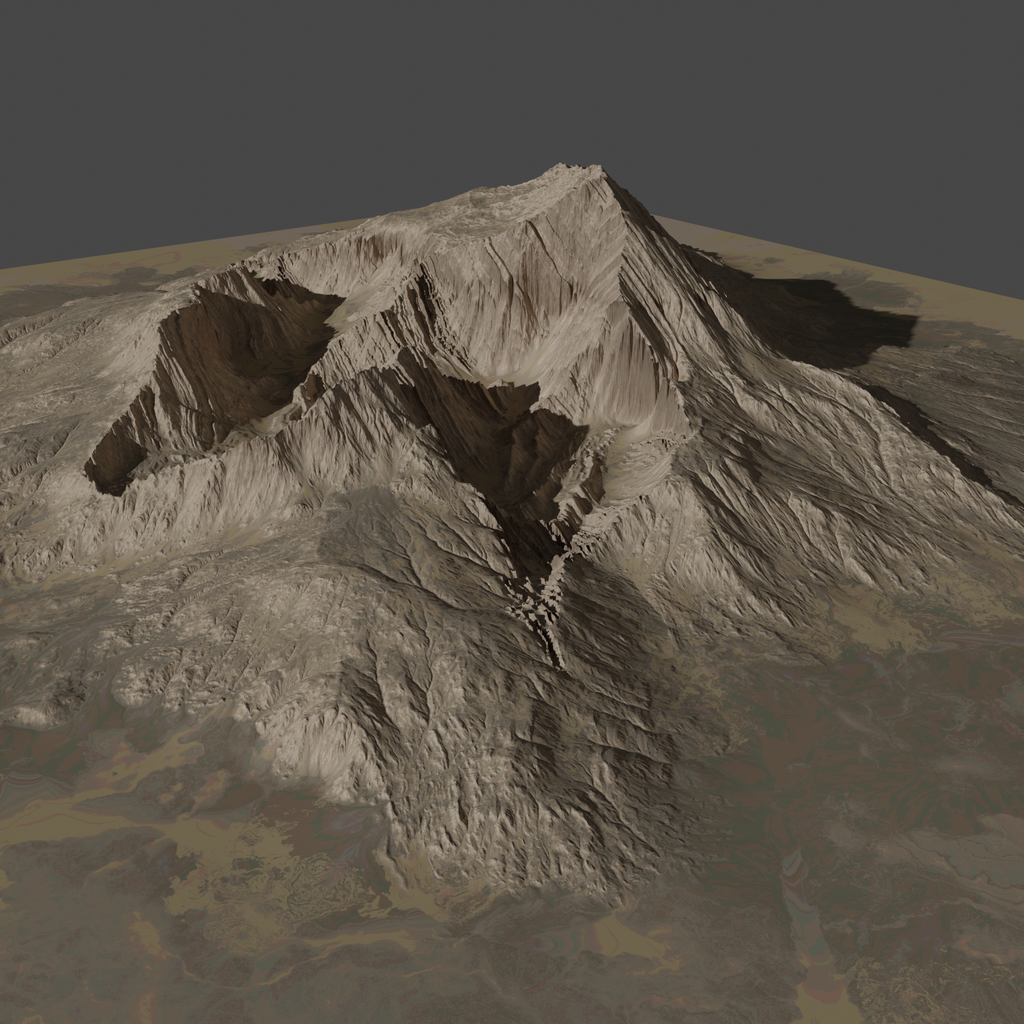Mountain Terrain Background | Terrains models | BlenderKit