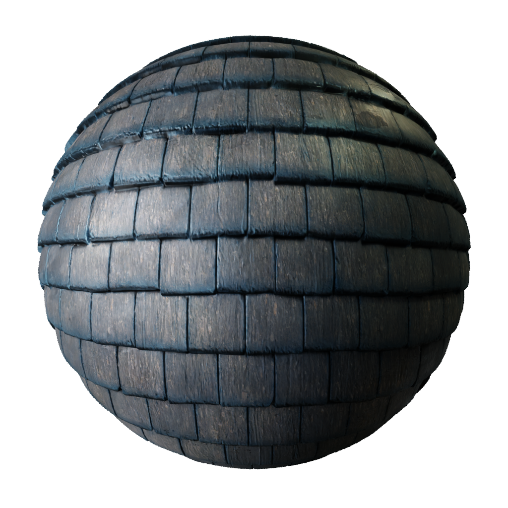 Slate Roof Tiles Rough Edgewear | FREE roofing materials | BlenderKit